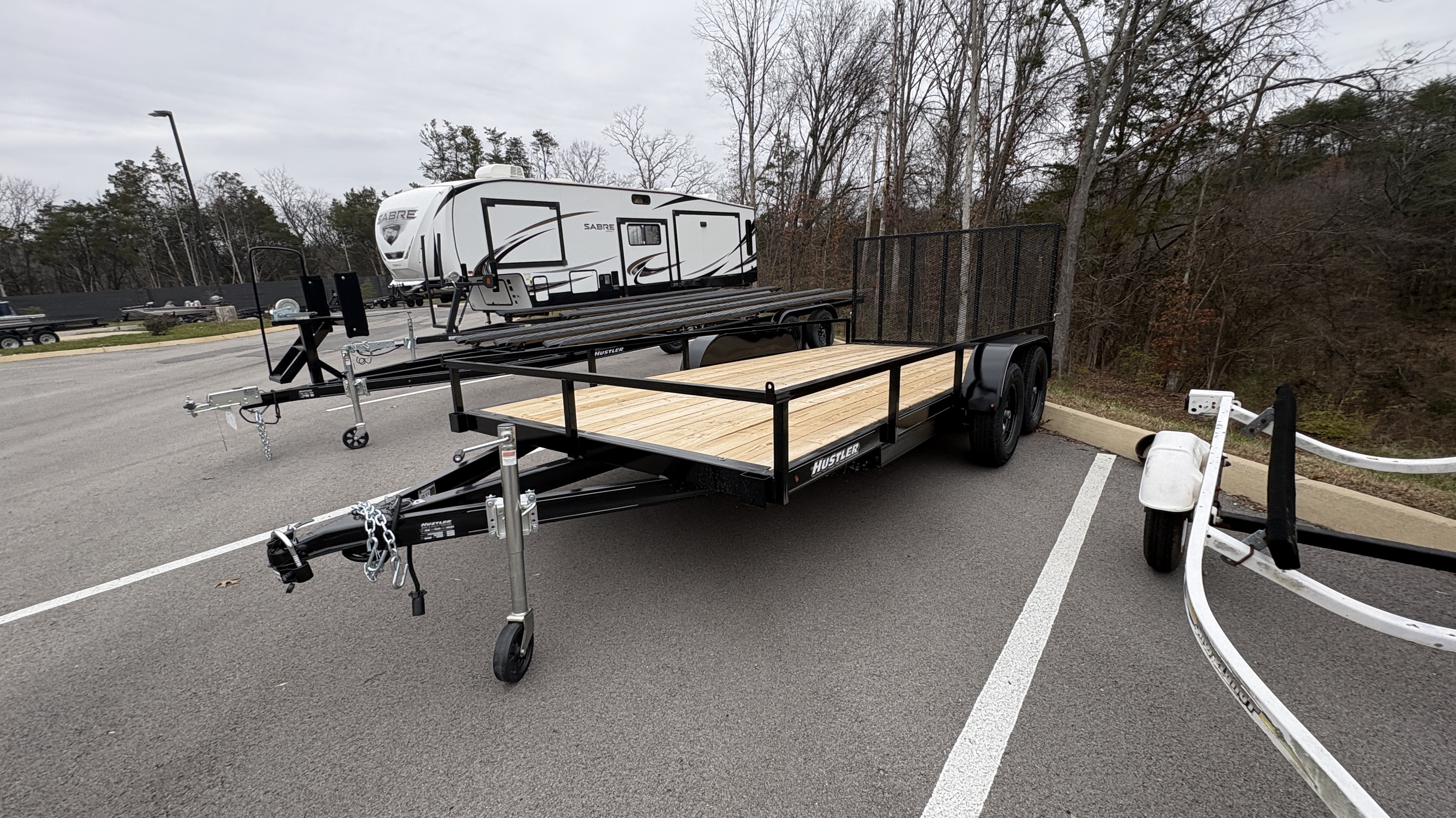 New Boat Trailers and Utility Trailers from Bintelli and Hustler Tri ...